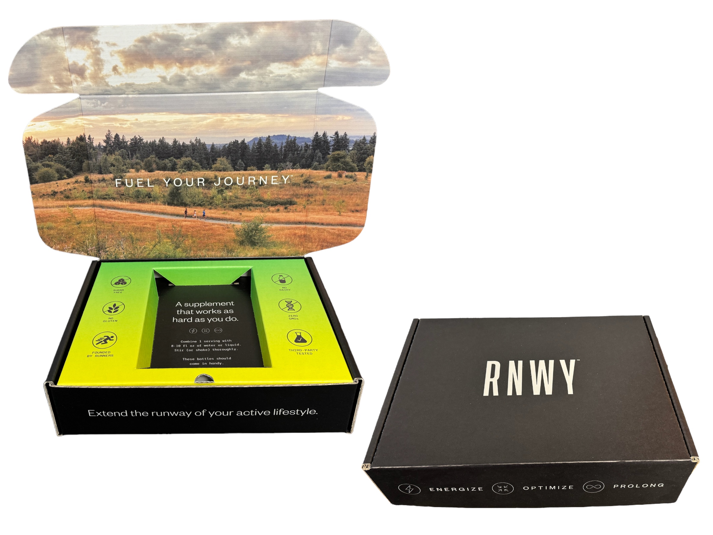 RNWY Influencer Box With Tray (Roll in Front Tuck with Dust Flaps ...